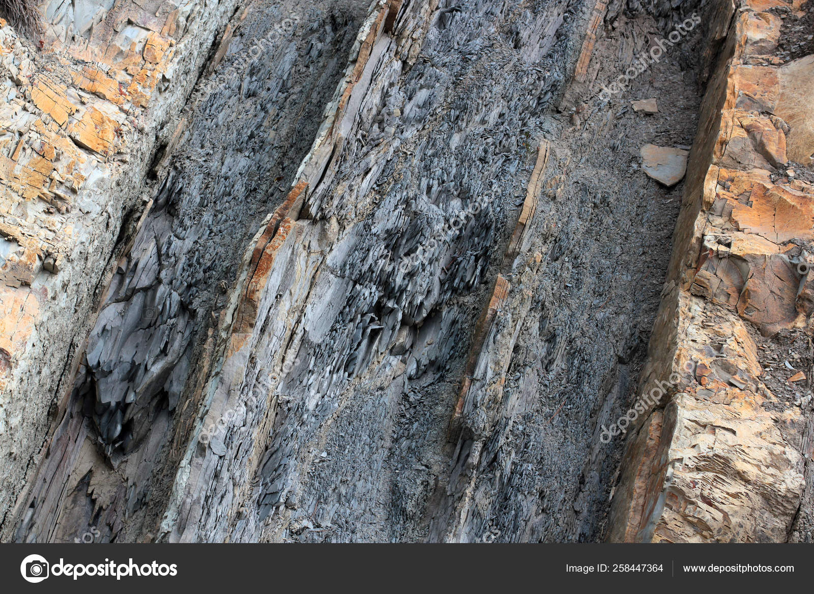 Geological Layers Earth Layered Rock Background Stock Photo by ...
