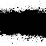 Black Paint Splatter Stock Vector by ©ArenaCreative 9295672