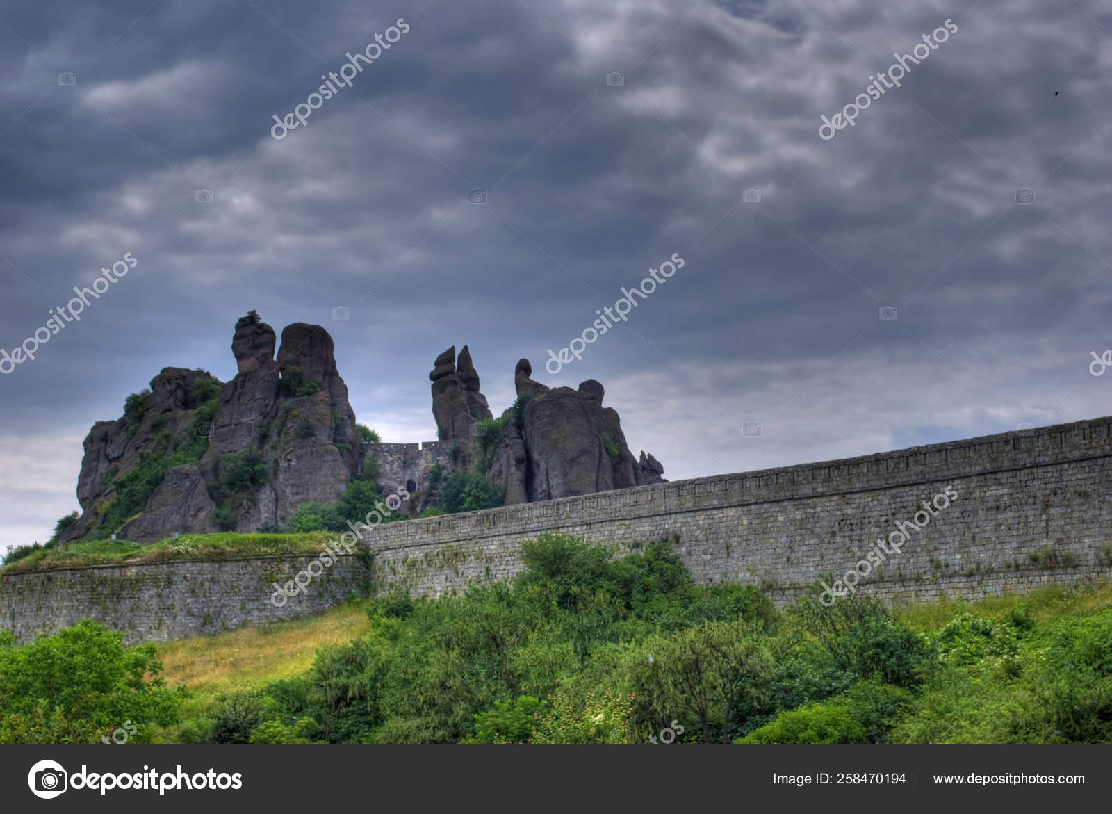 Rock Formations Belogradchishki Skali Bulgaria Stock Photo by ...