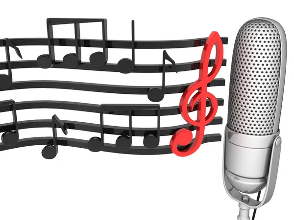 Microphone and notes Stock Photo by ©Vladru 1965749