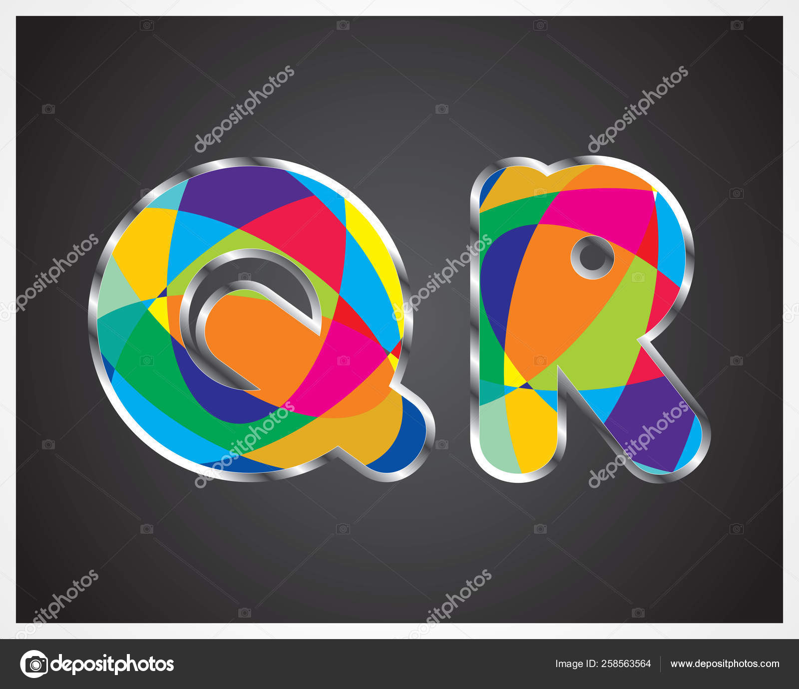 Multi Color Shapes Alphabet Stock Photo by ©YAYImages 258563564
