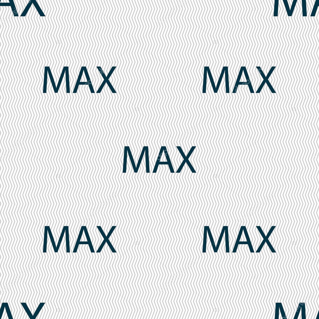 icono de signo máximo. Fondo abstracto sin costuras con formas ...