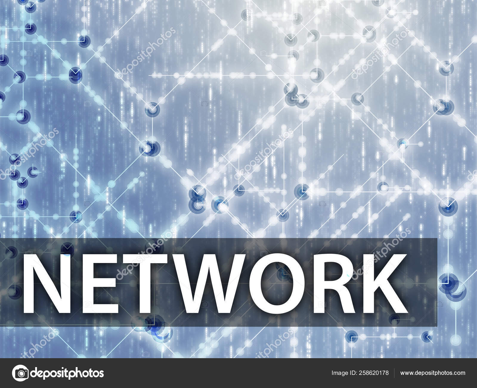 Network Illustration Showing Information Structures Connections Stock ...