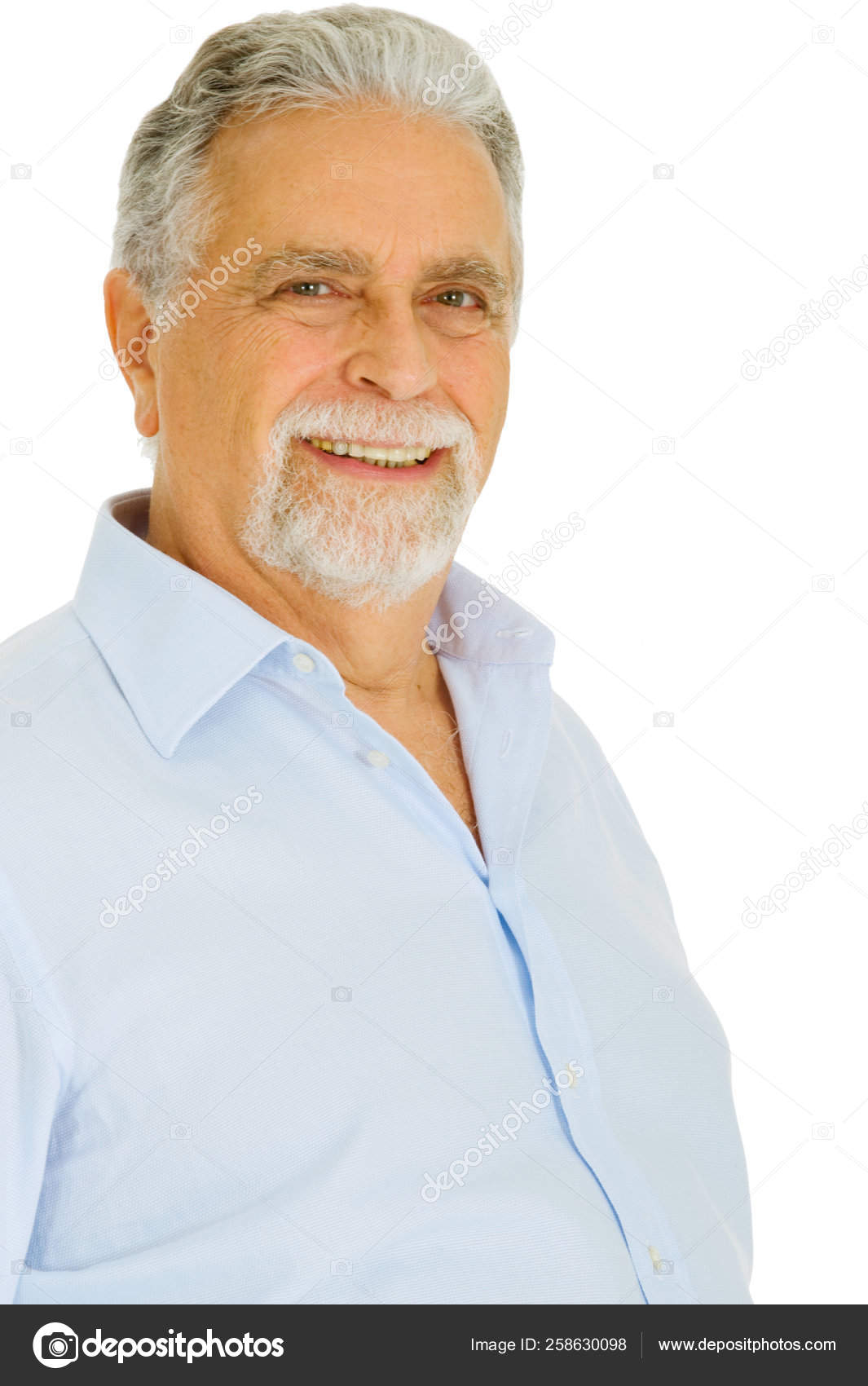 Portrait Old Man White Background Stock Photo by ©YAYImages 258630098