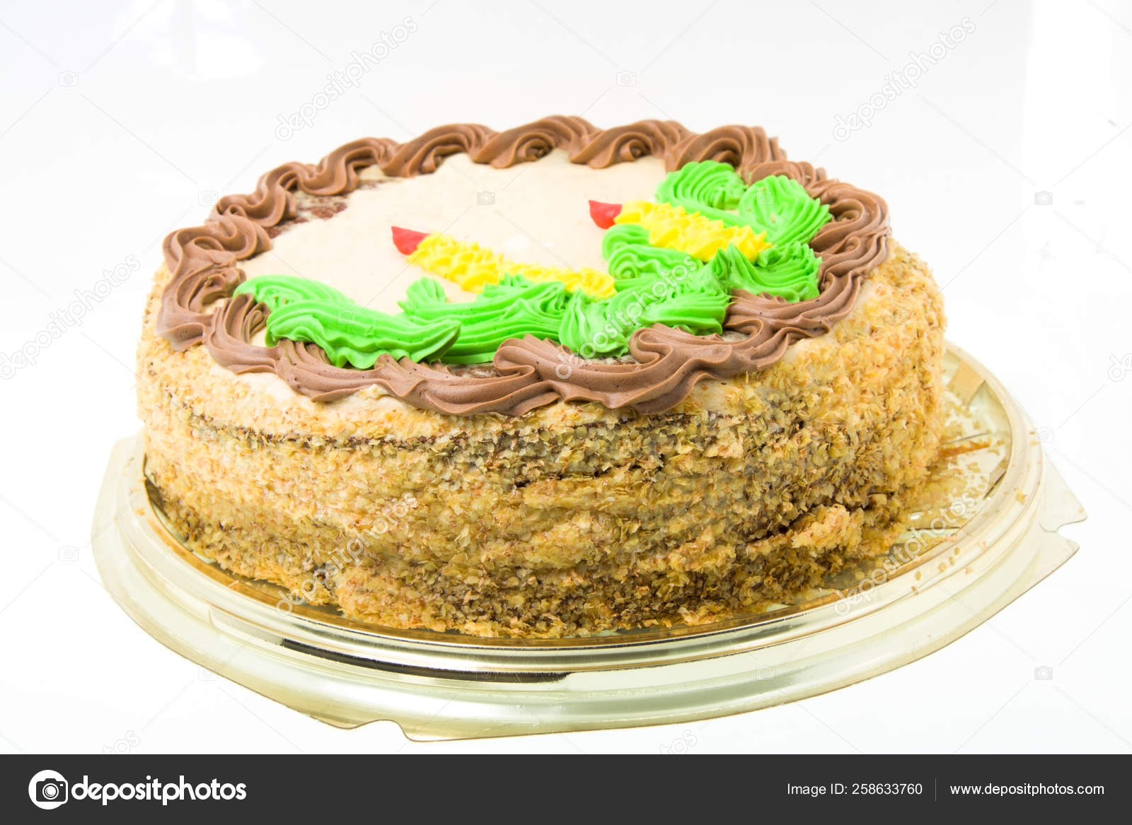 Isolated White Background Birthday Cake Stock Photo by ©YAYImages 258633760