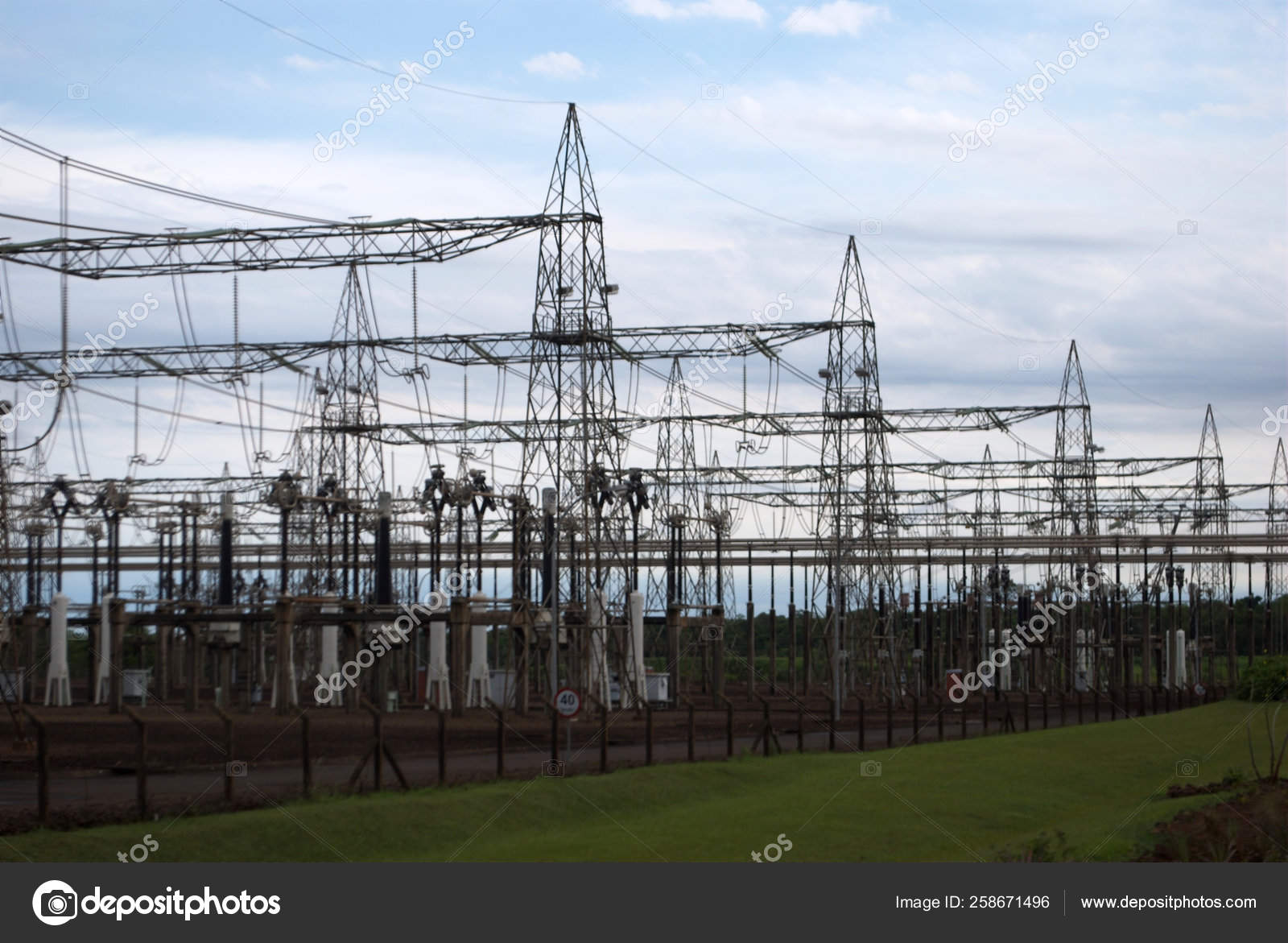 Electrical Distribution Center Biggest Hydroelectric Plant World Stock ...