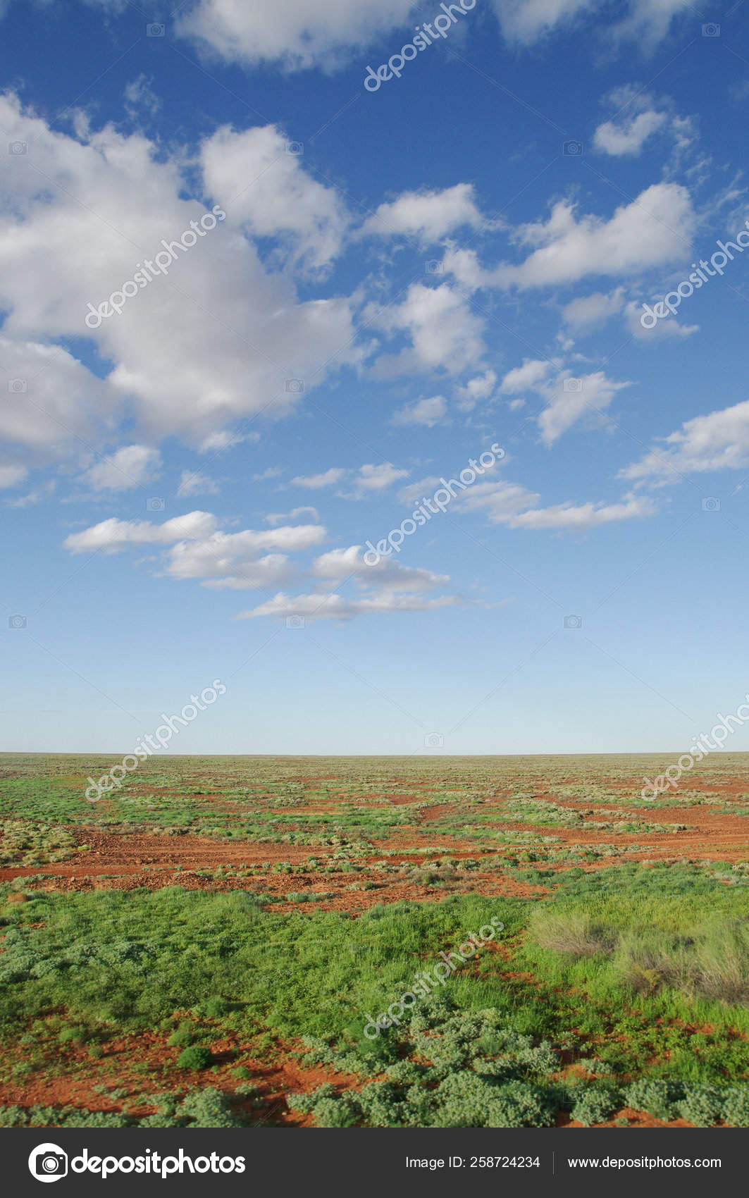 Middle Nowhere Australian Desert Alice Springs Rain — Stock Photo ...