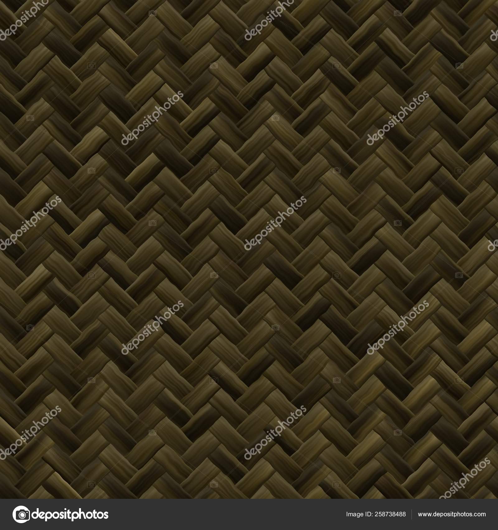 Woven Basket Texture Seamlessly Tiling Rendered Background Illustration ...