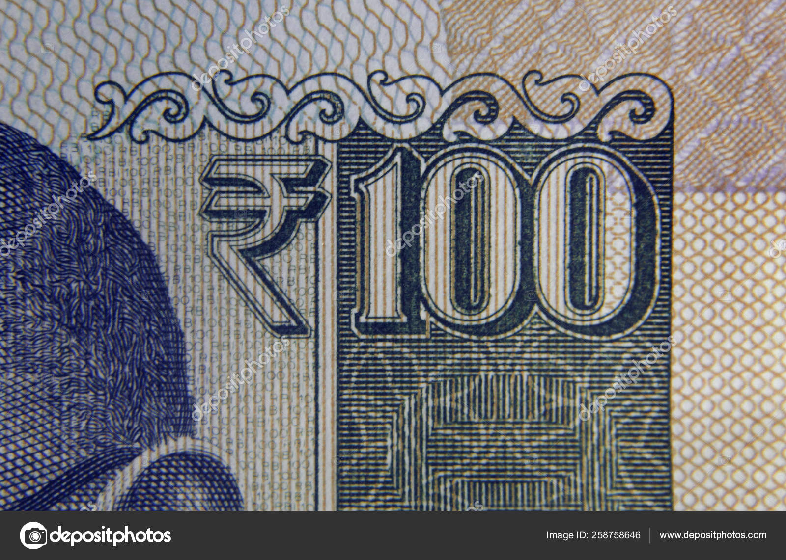 Rupee Symbol Hundred Rupee Banknote Stock Photo by ©YAYImages 258758646