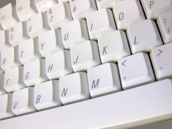 Stylish Keyboard Computer White Background Stock Photo by ©YAYImages ...