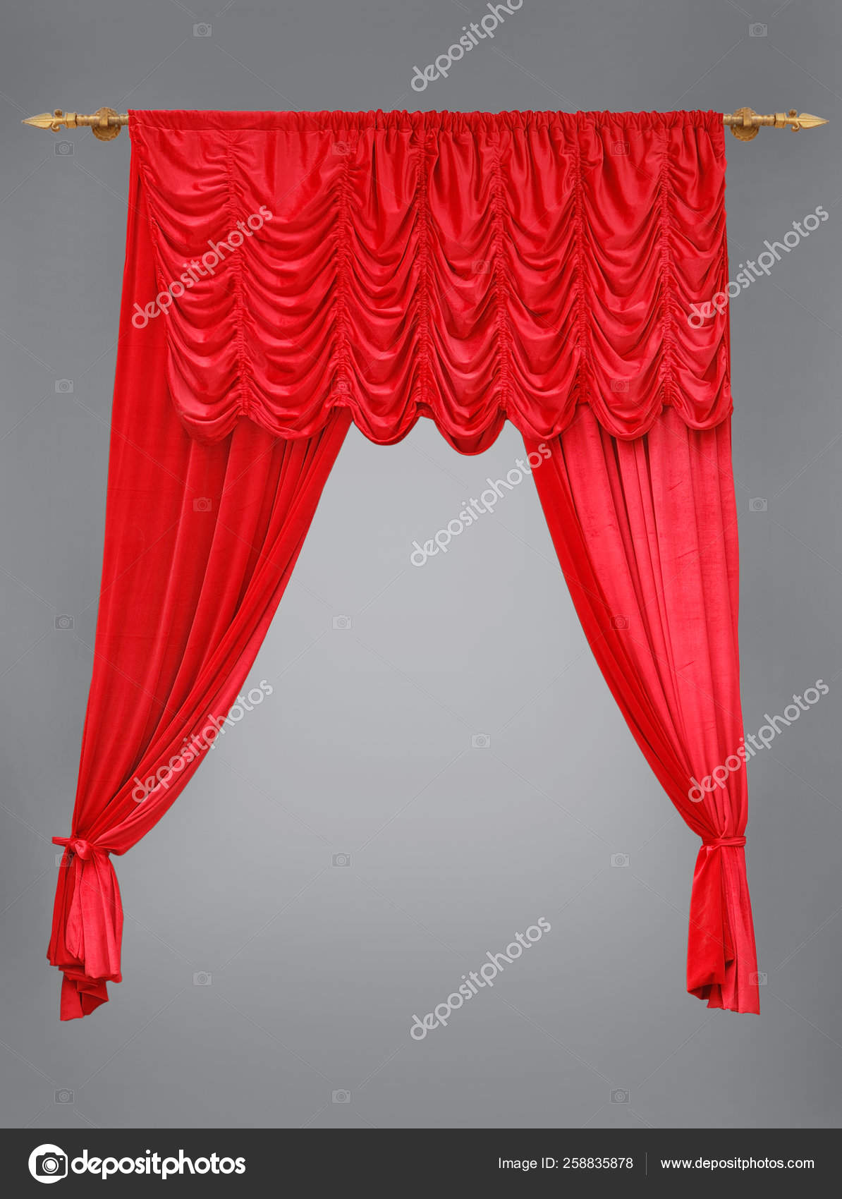 Red Curtain Front Theatre Stock Photo by ©YAYImages 258835878