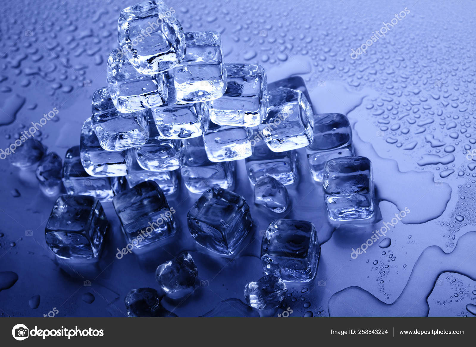 Water Background Fresh Blue Theme Stock Photo by ©YAYImages 258843224