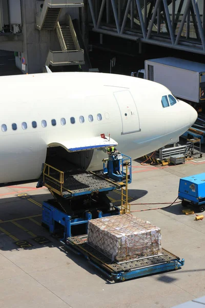 Loading cargo on a plane - Stock Image - Everypixel