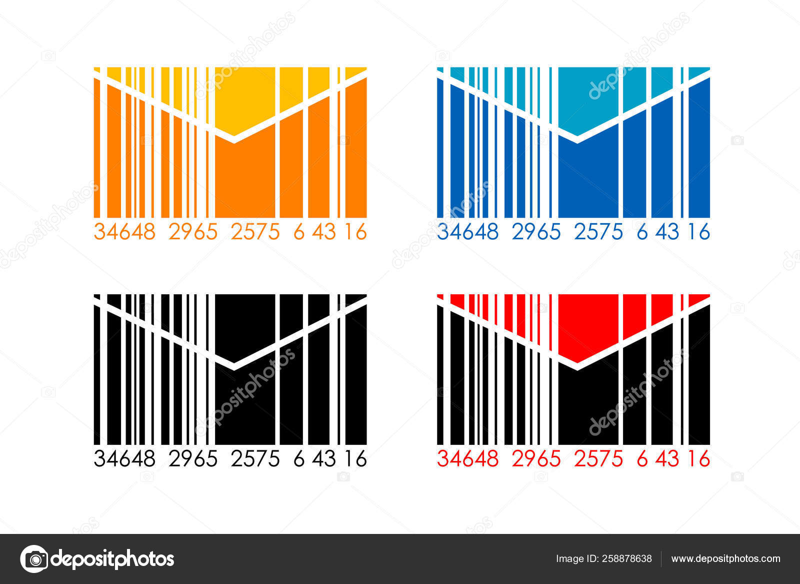 Illustration Barcode Letters White Background Stock Photo by ©YAYImages ...