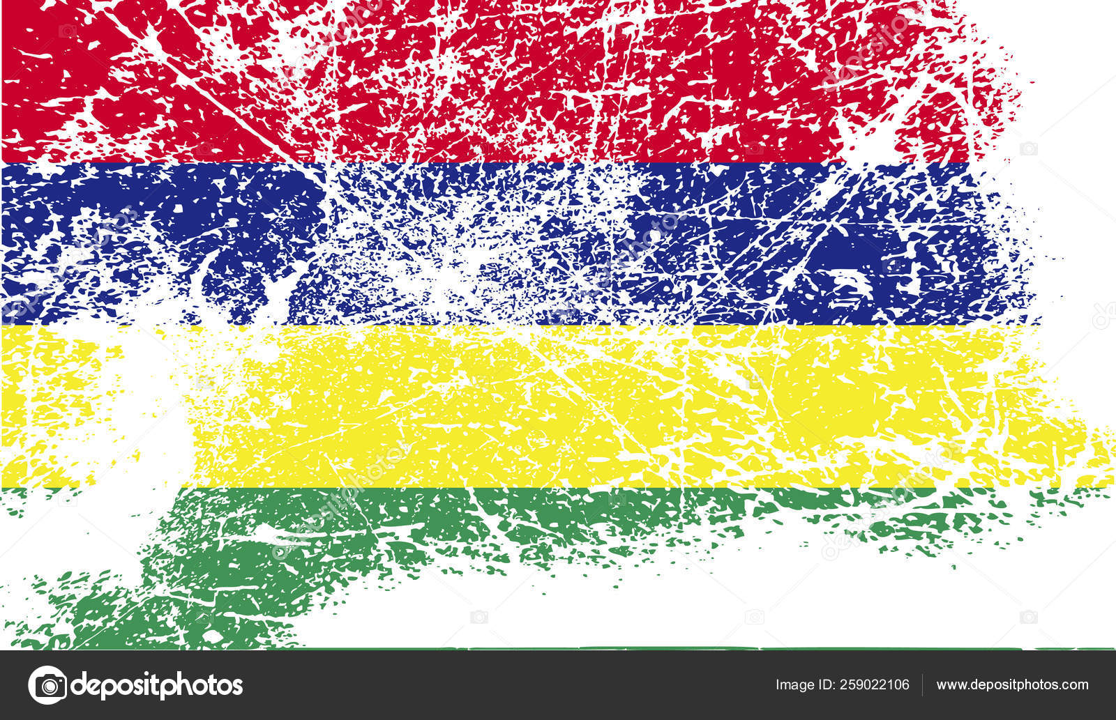 Flag Mauritius Old Texture Illustration Stock Photo by ©YAYImages 259022106