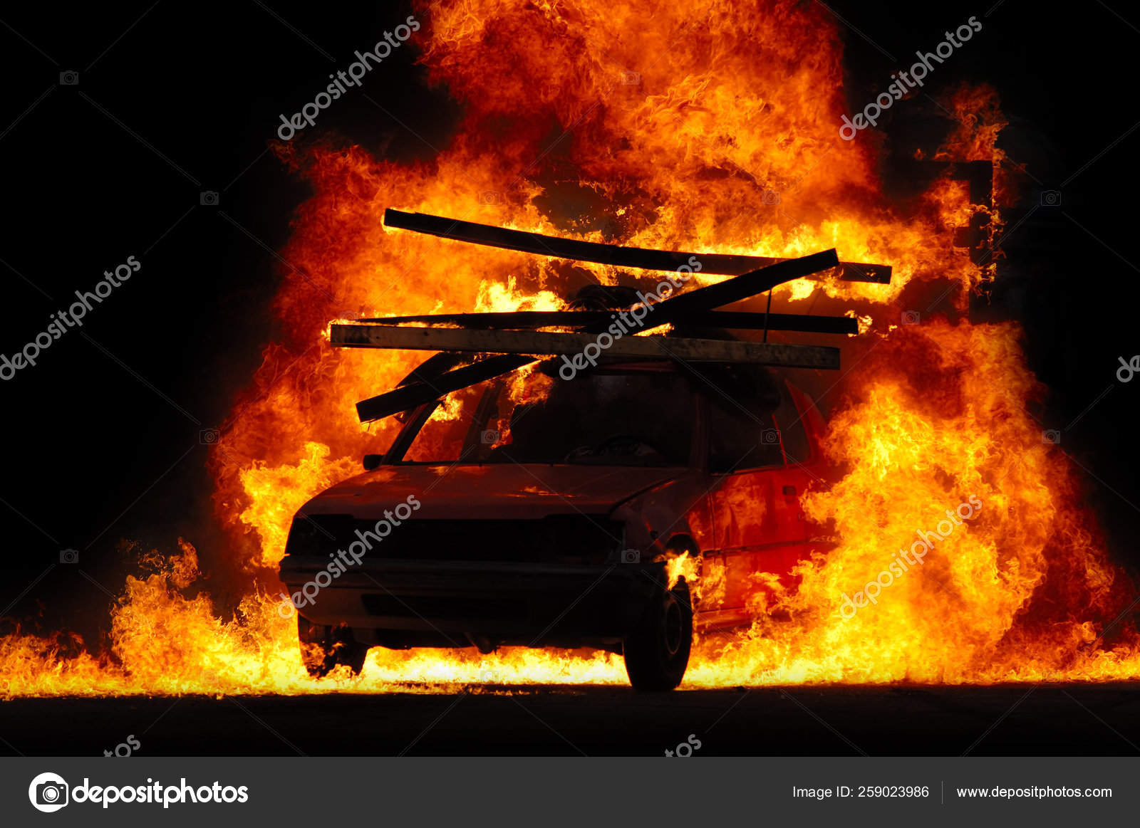 Car Driving Fire Stock Photo by ©YAYImages 259023986