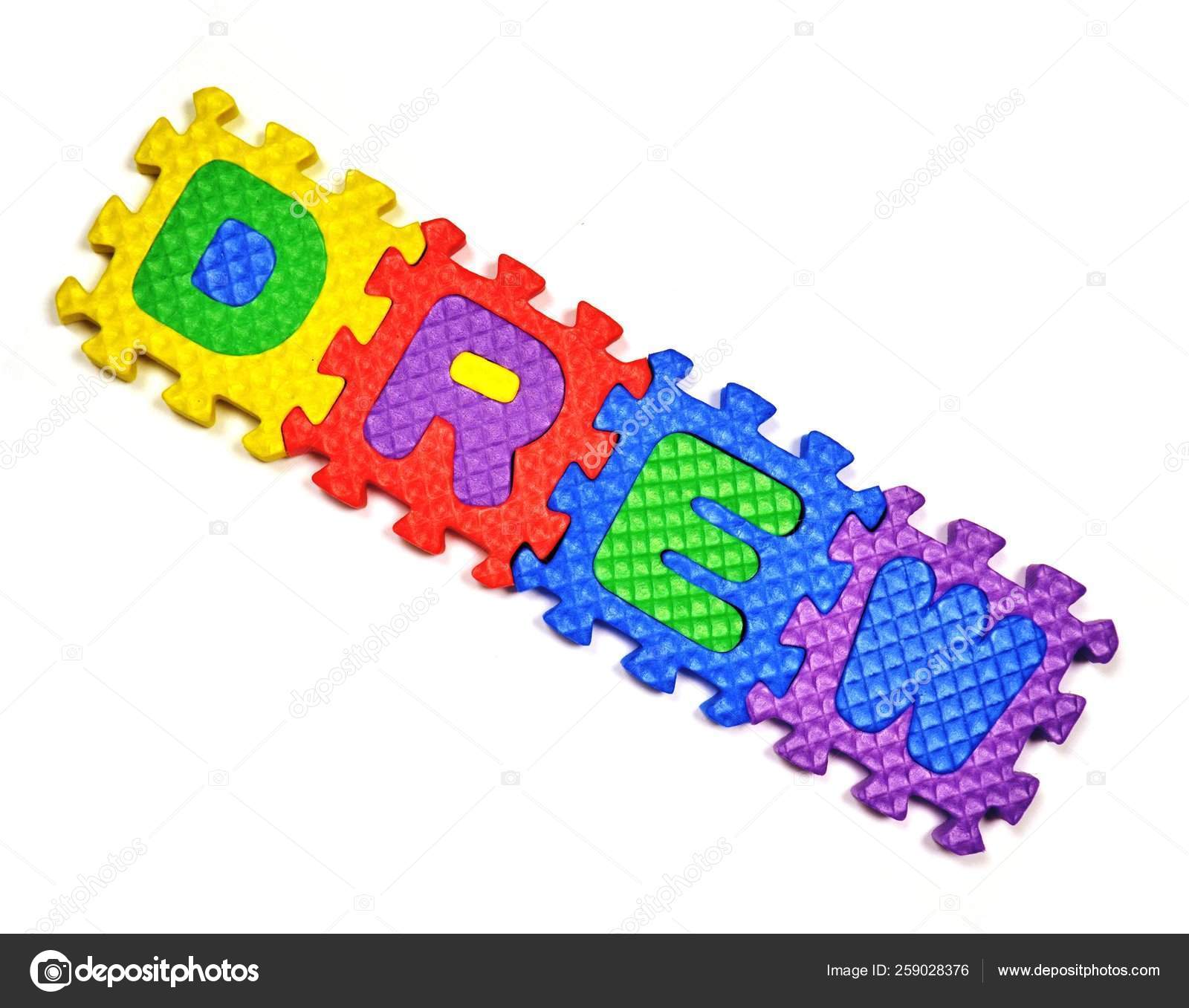 Drew Word Made Puzzle Letters Stock Photo by ©YAYImages 259028376