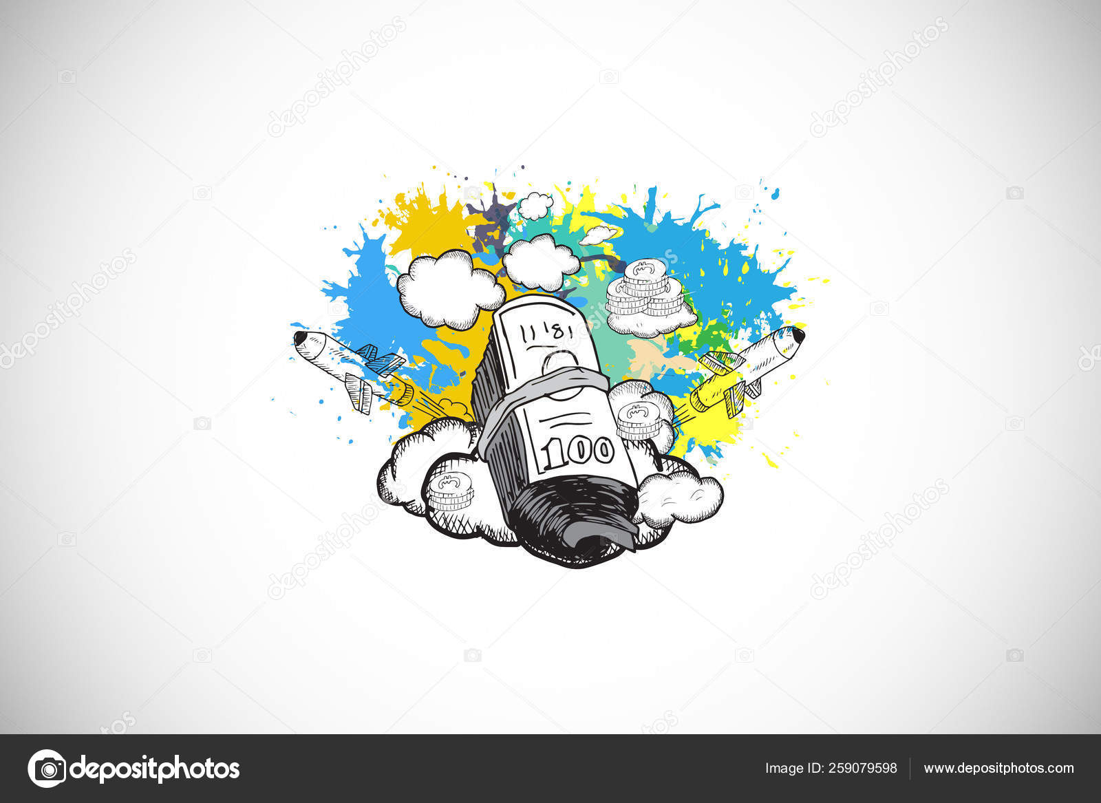 White Background Vignette White Background Vignette Stock Illustration ...