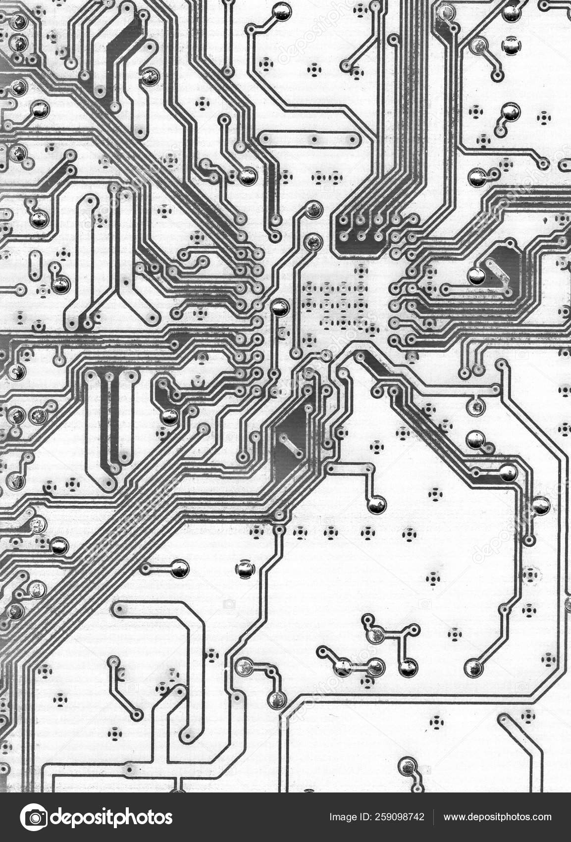 Electronic Pattern Black White Texture Stock Photo by ©YAYImages 259098742