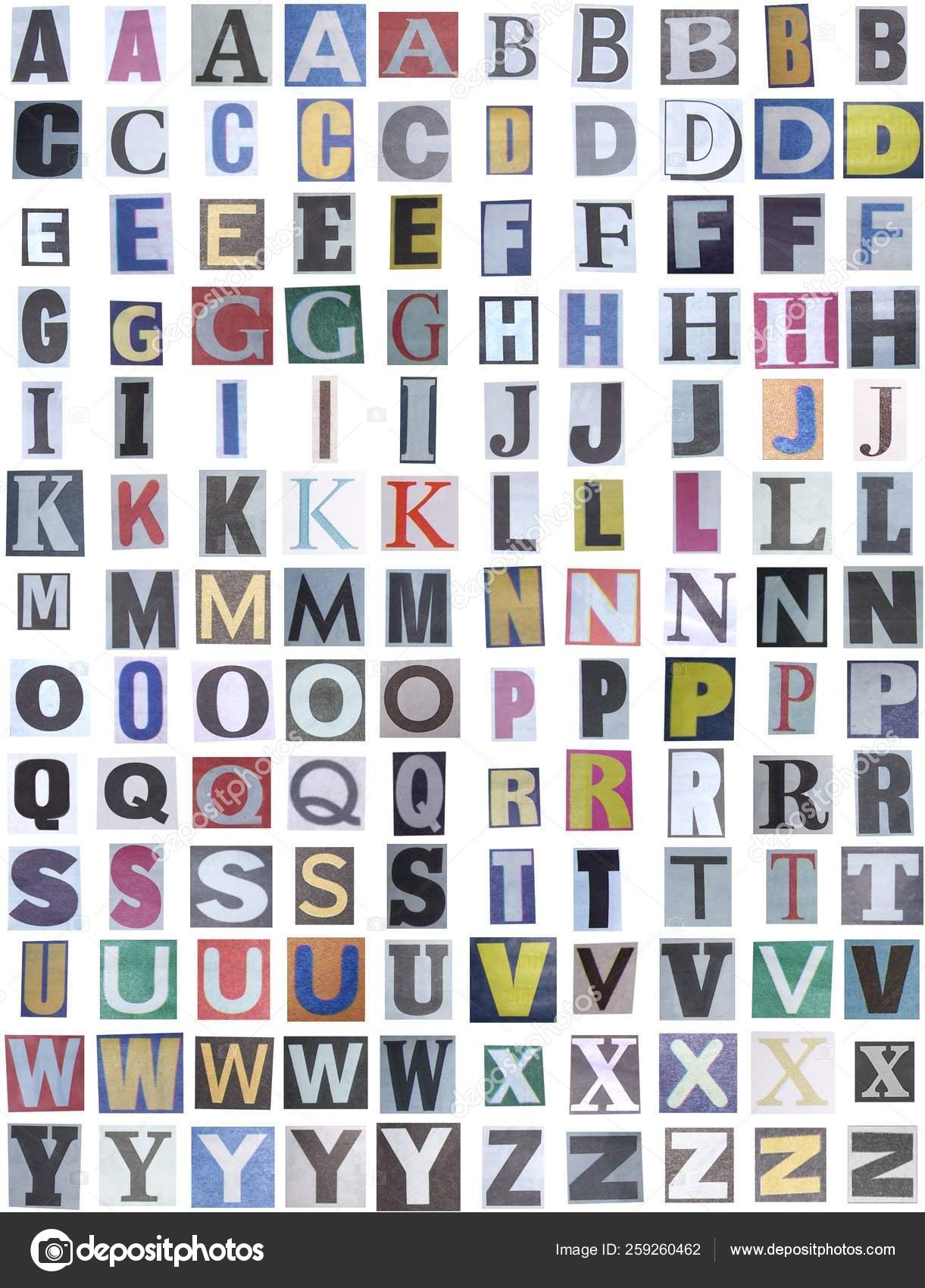 Alfabeto Del Periódico Mayúsculas: fotografía de stock © YAYImages ...