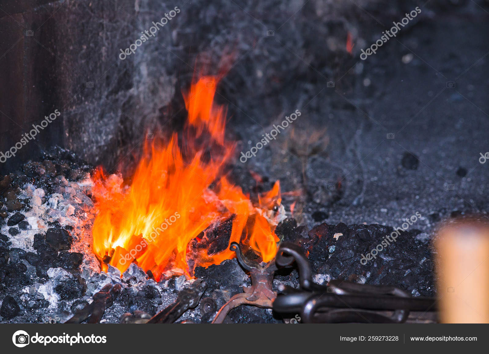 Embers Flame Glowing Red Forge Fire Stock Photo by ©YAYImages 259273228