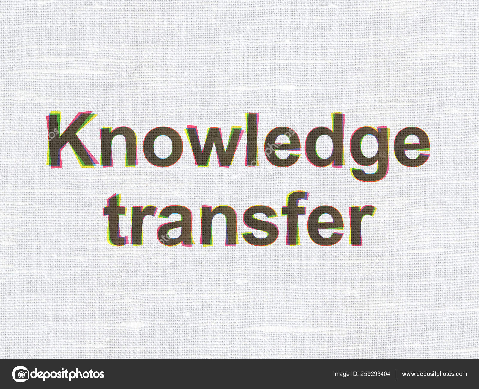 Education Concept Cmyk Knowledge Transfer Linen Fabric Texture ...