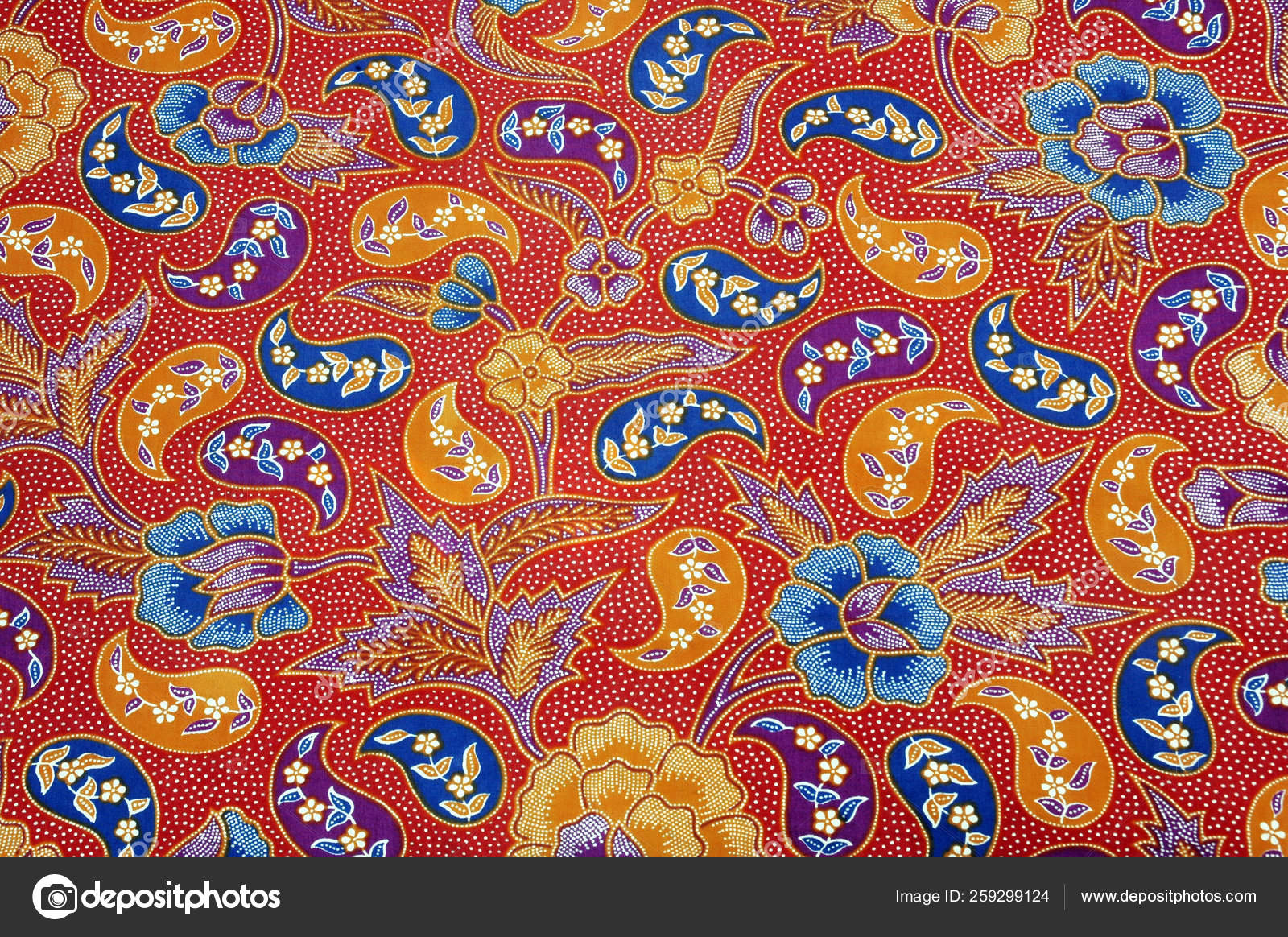 Detailed Patterns Batik Cloth — Stock Photo © YAYImages #259299124