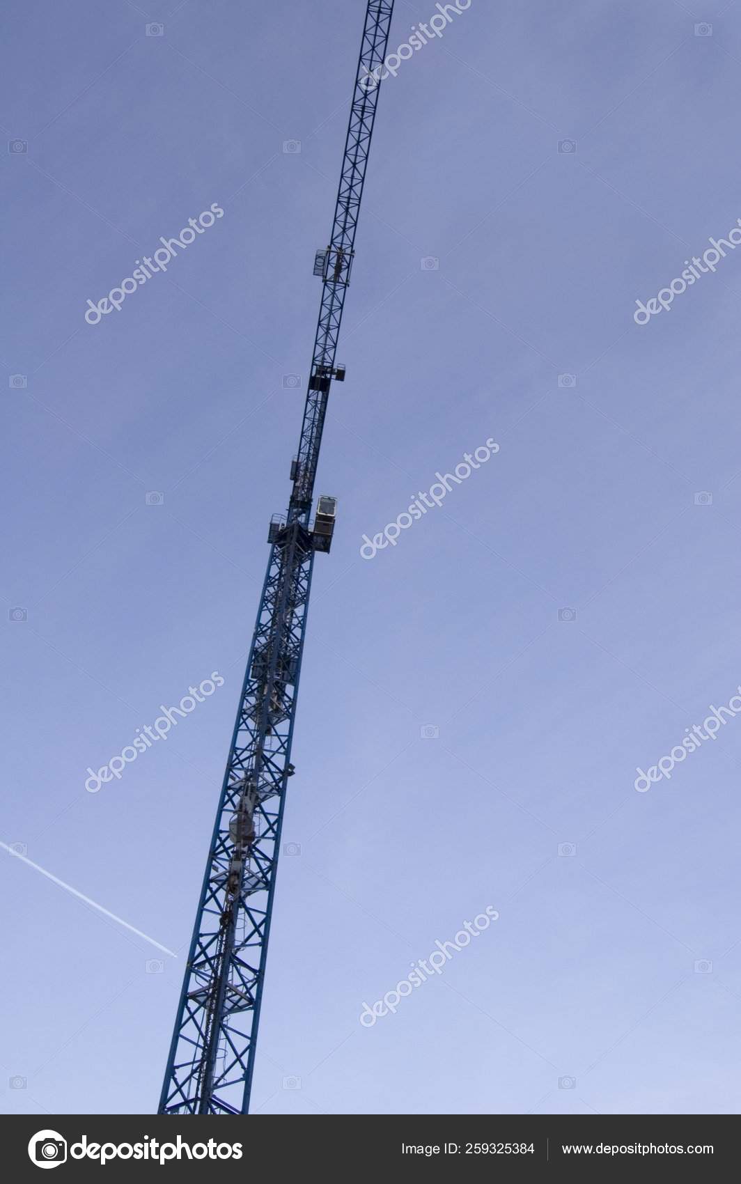 Big Blue Crane Sky Background Stock Photo by ©YAYImages 259325384