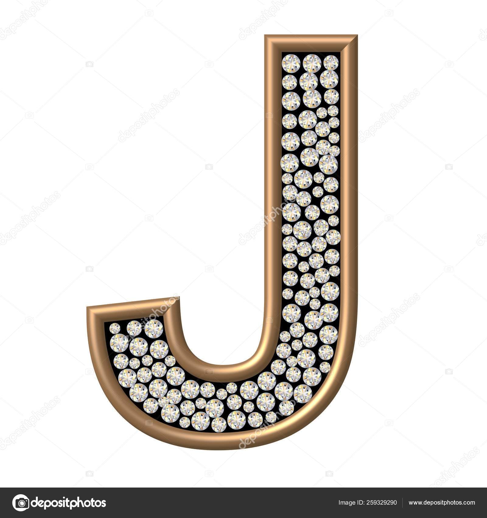 Beautiful Shiny Letter Diamonds White Background Stock Photo by ...
