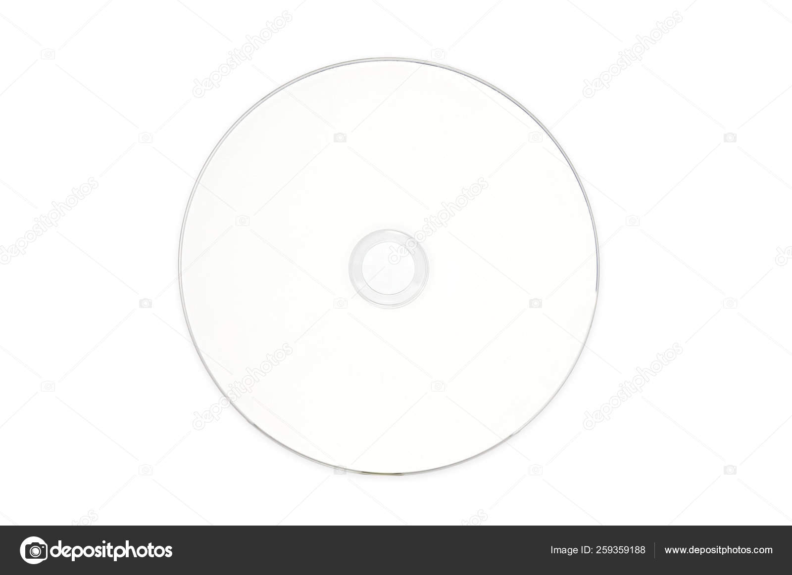 Blank White Music Compact Disc Dvd Vcd Blueray — Stock Photo ...
