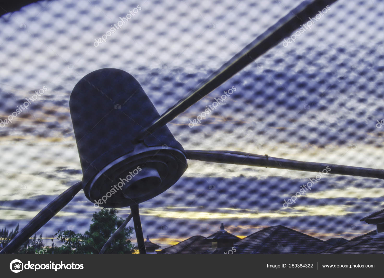 Satellite Signal Wave Receiver Dish Television Stock Photo by ...