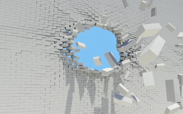 Brick explosion Stock Photo by ©jukai5 74769143