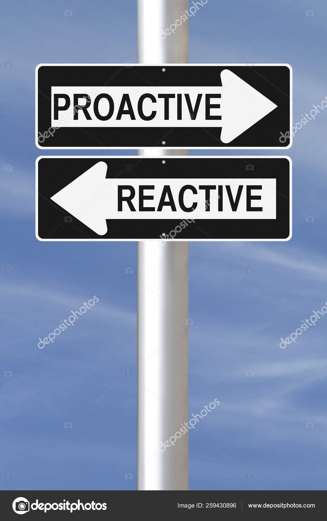 Modified One Way Street Signs Being Proactive Reactive — Stock Photo ...