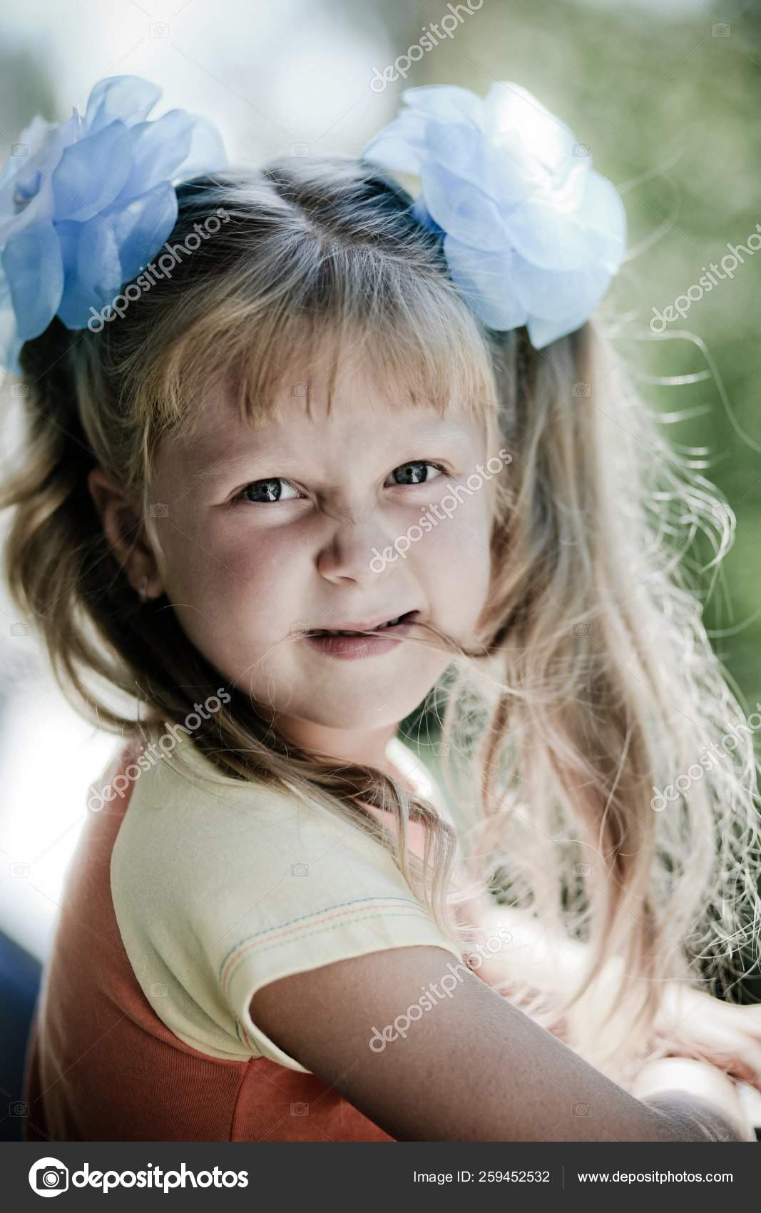 Image Nice Girl Blurred Background Stock Photo by ©YAYImages 259452532