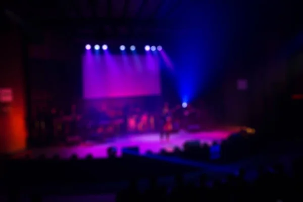 Crowd Front Concert Stage Performance Blur Defocus Background Stock ...