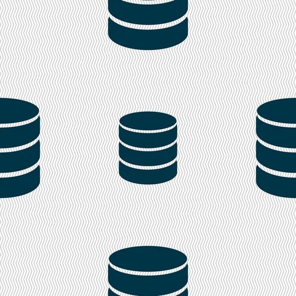 Hard Disk Database Icon Symbol Flat Modern Web Design Long Stock Photo ...