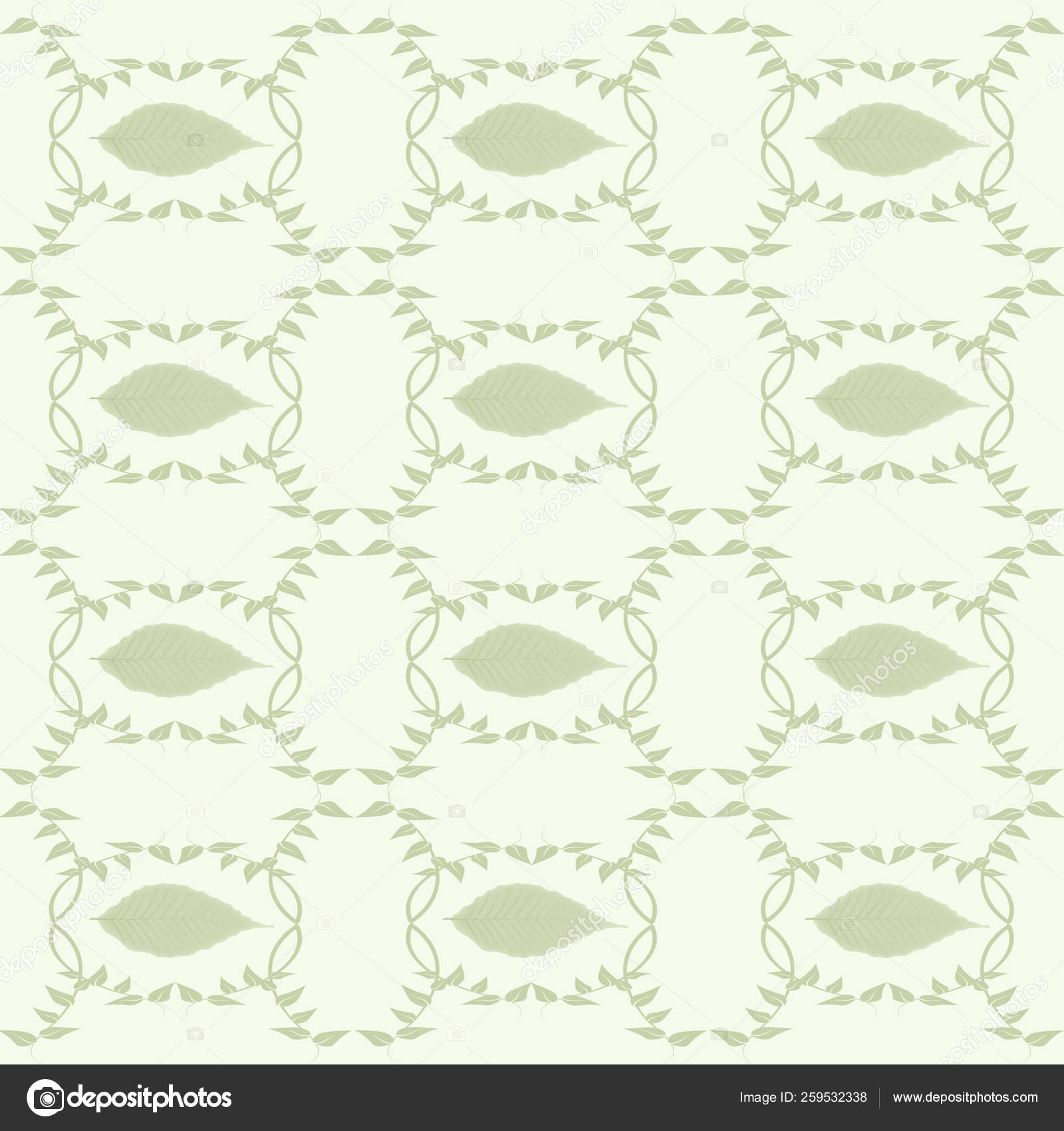 Seamless Wallpaper Green Leaves Pattern Stock Photo by ©YAYImages 259532338