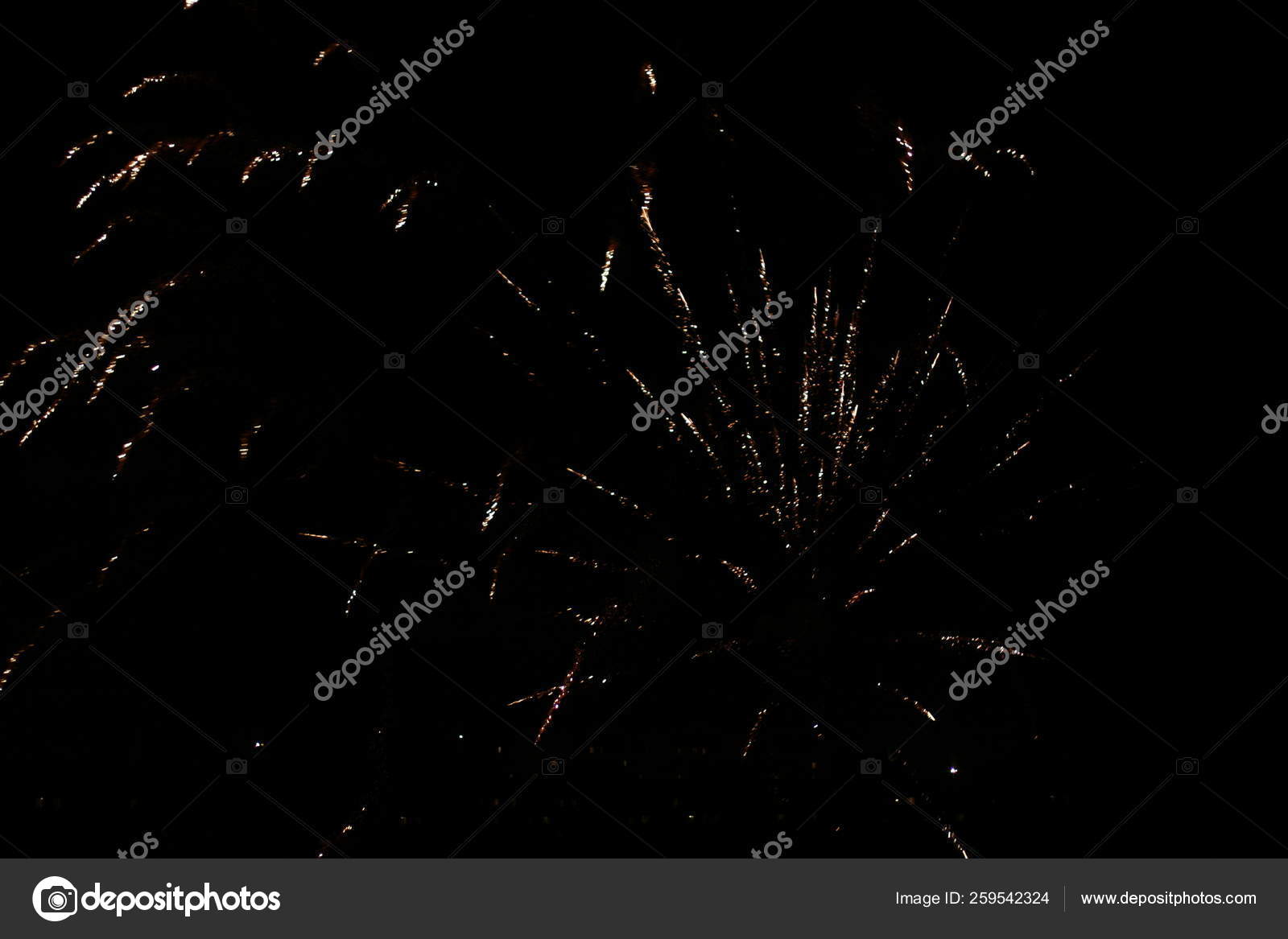 Firework Exploding Night Sky Background Stock Photo by ©YAYImages 259542324