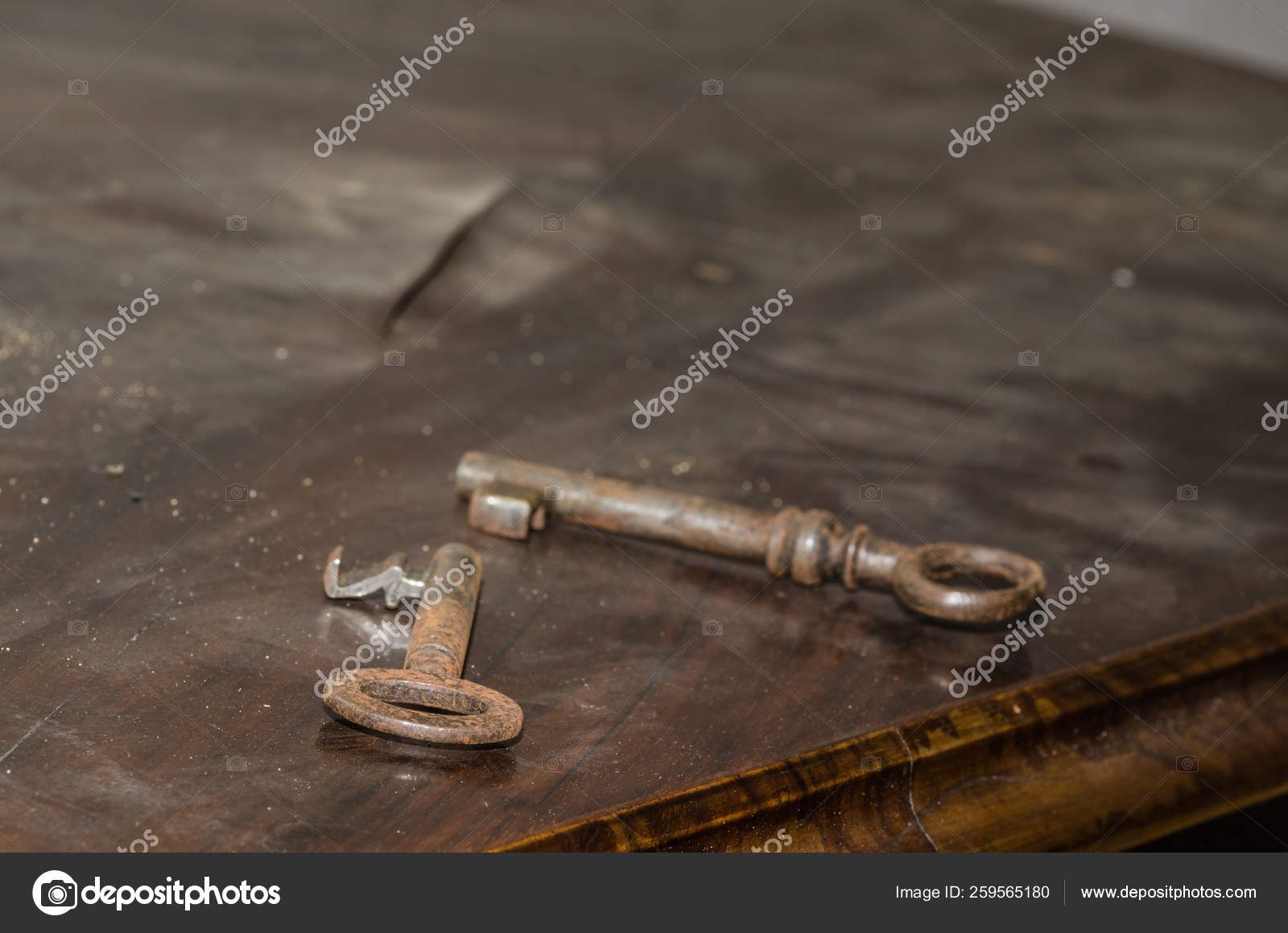 Two Old Keys Table Stock Photo by ©YAYImages 259565180
