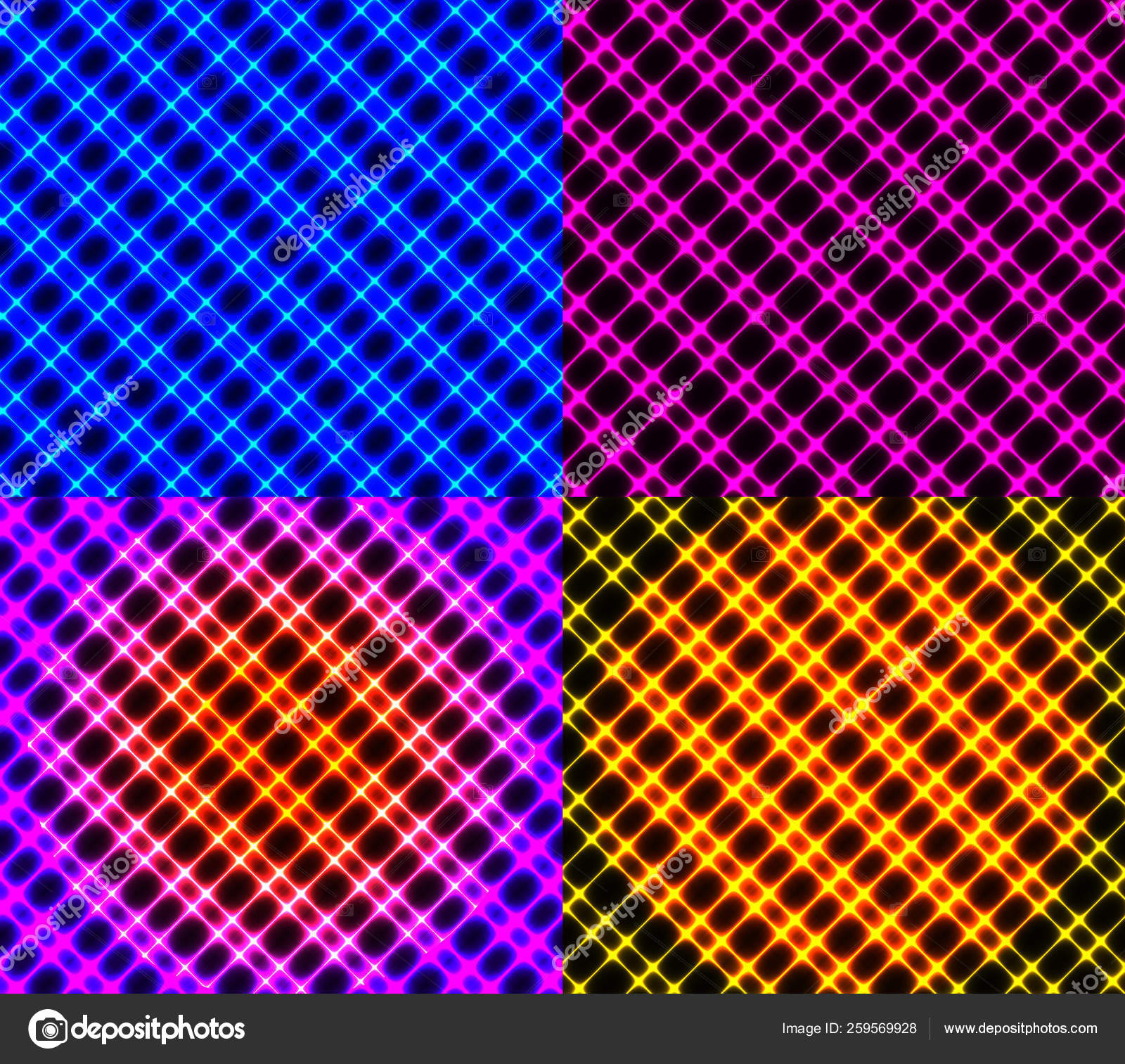 Set Dark Abstract Spectrum Background Lines Illustration Stock Photo by ...