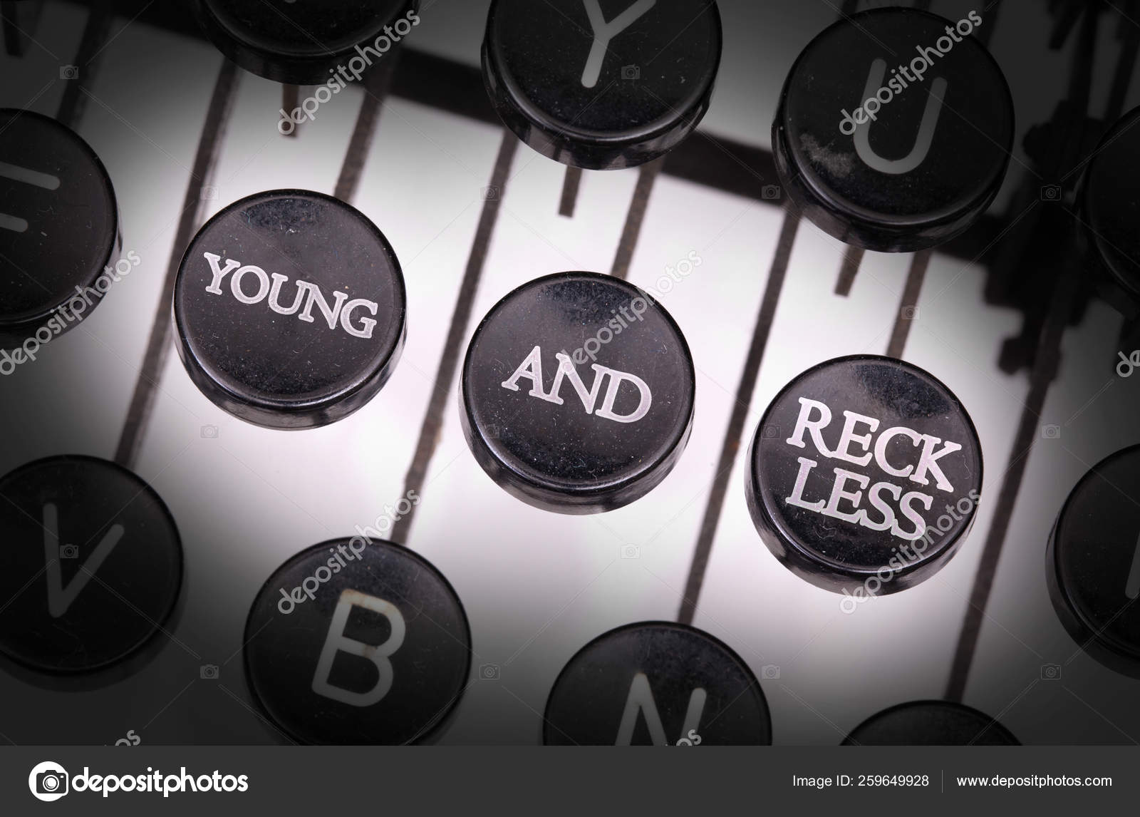 Typewriter Special Buttons Young Reckless Stock Photo by ©YAYImages ...