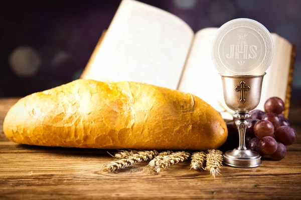 Christian Holy Communion Bright Background Saturated Concept Stock ...