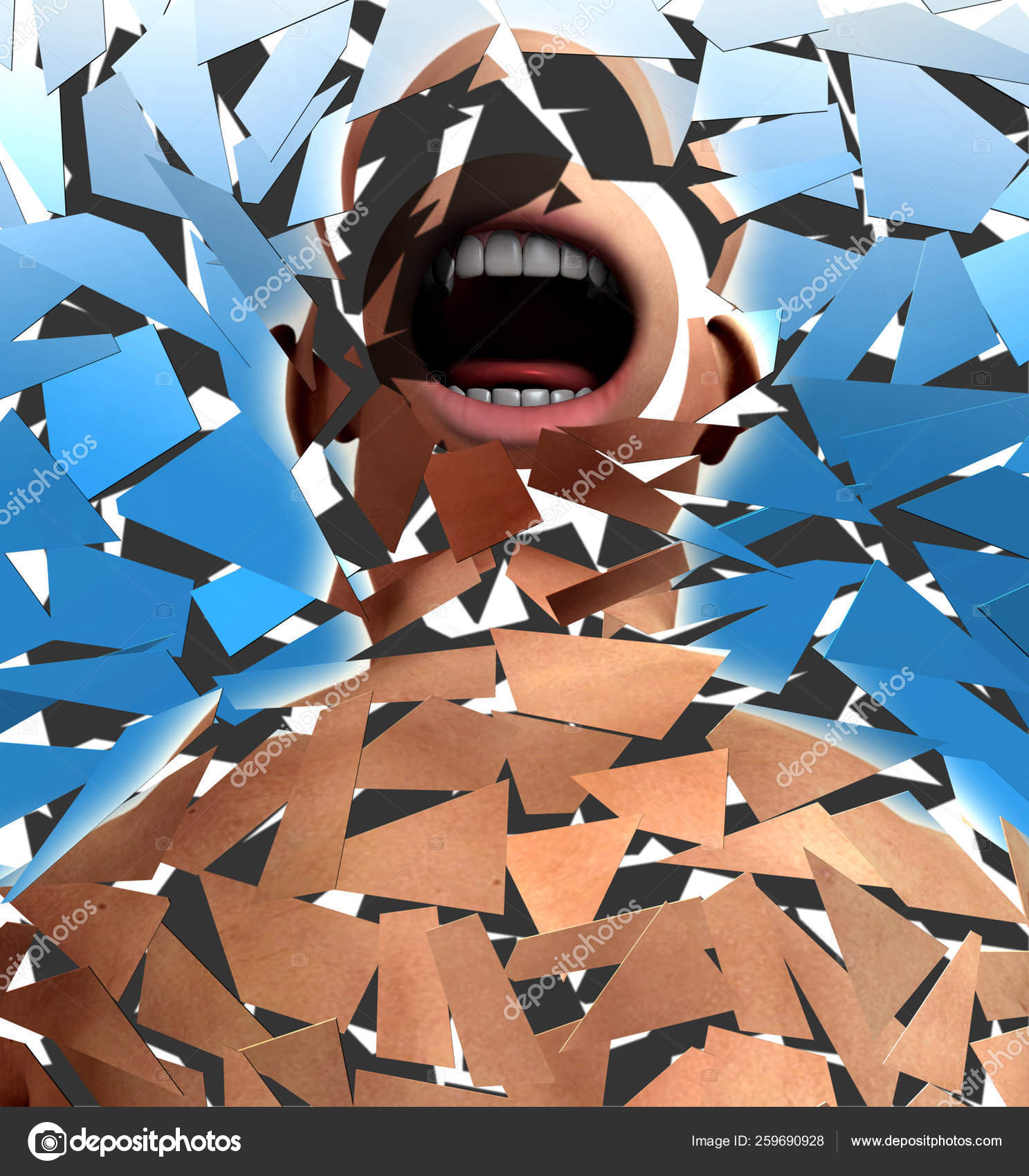 Concept Image Represent Mental Health Problems Stock Photo by ...