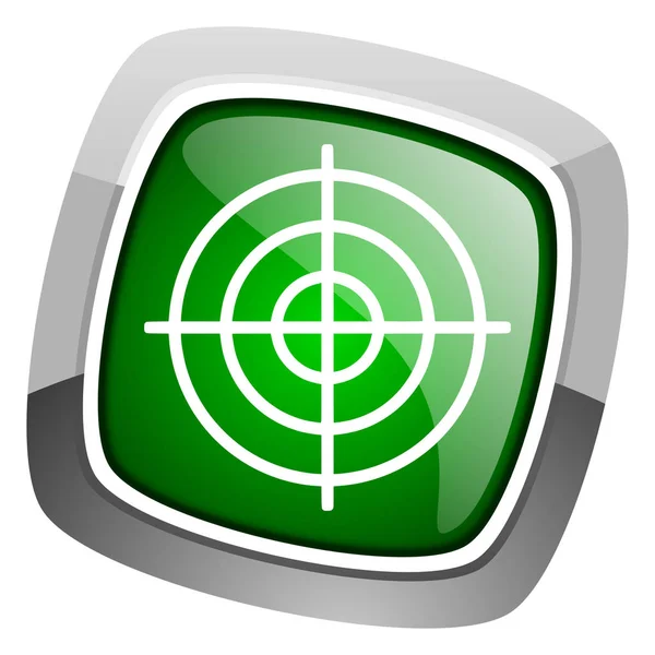 Target green glossy icon on white background — Stock Photo © alexwhite ...