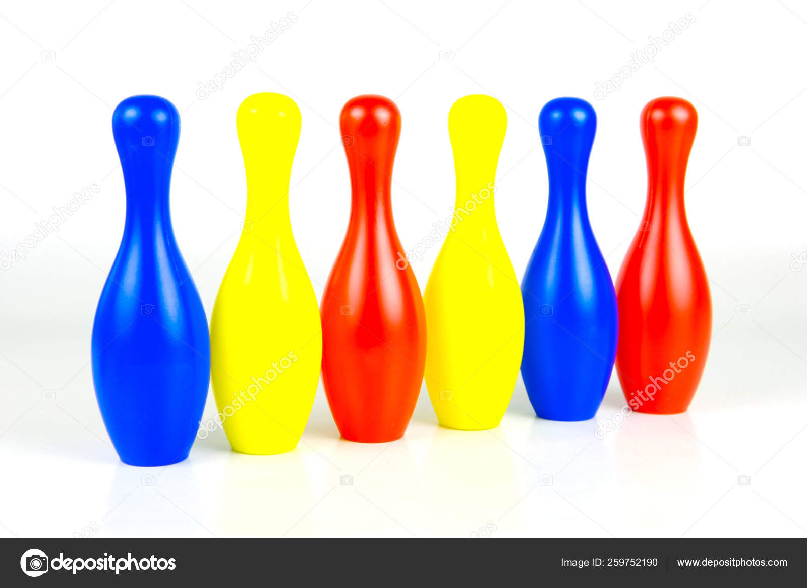 Ten Pin Bowling Pins Isolated White Background — Stock Photo ...