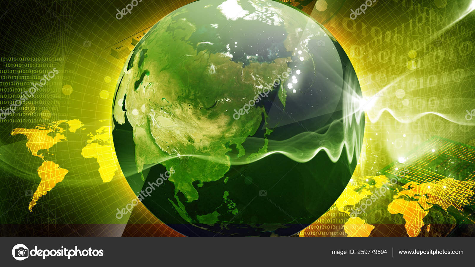 Concept Digital Earth Stock Photo by ©YAYImages 259779594