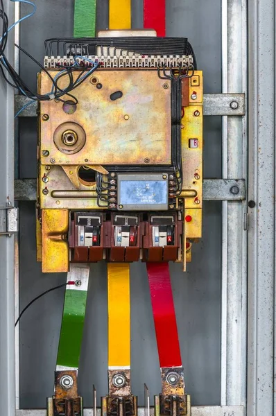 Industrial Fuse Box Wall Closeup Photo Stock Photo by ©YAYImages 259240934