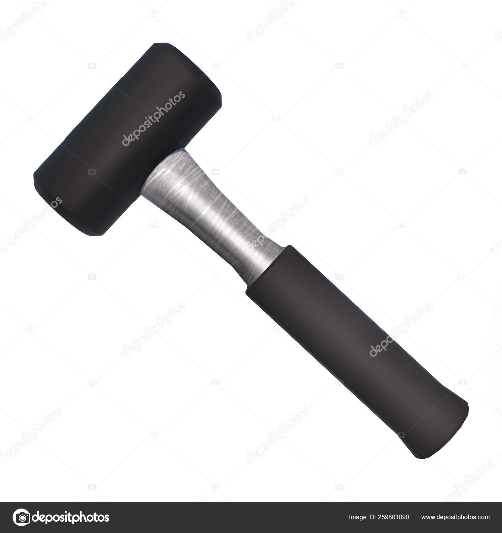 Digital Render Hammer Isolated White Background Stock Photo by ...