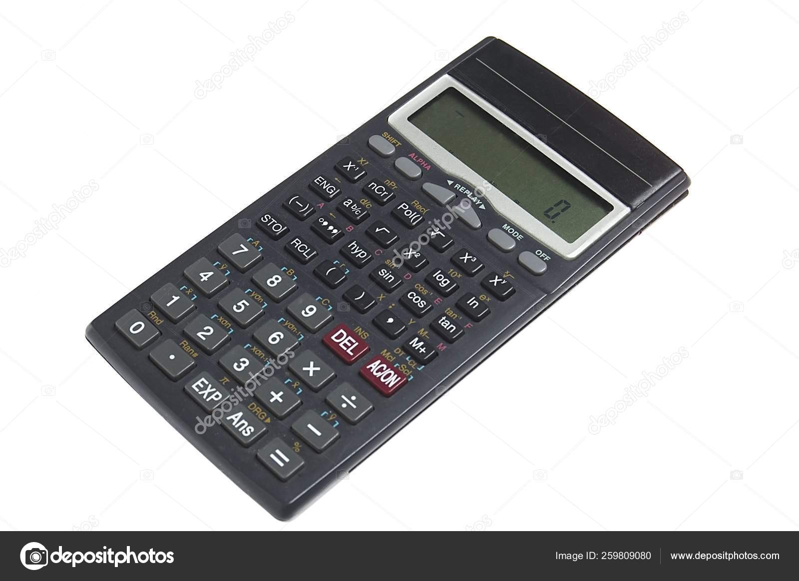 Scientific Calculator Isolated White Background Stock Photo by ...
