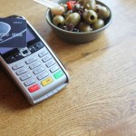 Contactless Payment Card Pdq Background Copy Space Hand Holding Credit ...